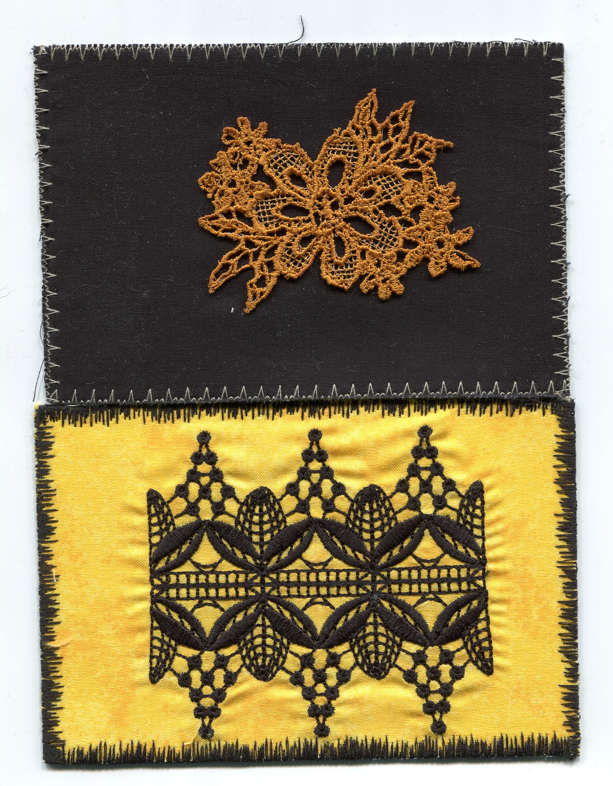 THREADADDICT: January Lace Postcards