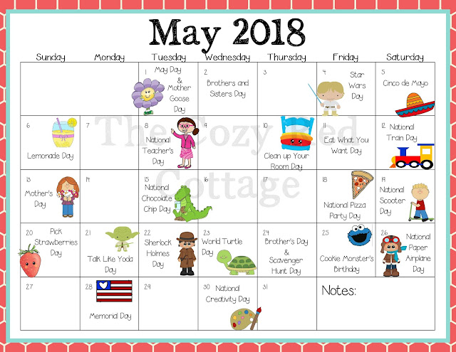 The Cozy Red Cottage: 24 Fun Holidays to Celebrate with your Kids in May