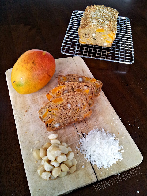 Three Nutty Crumpets: Mango Coconut Mac-nut Bread