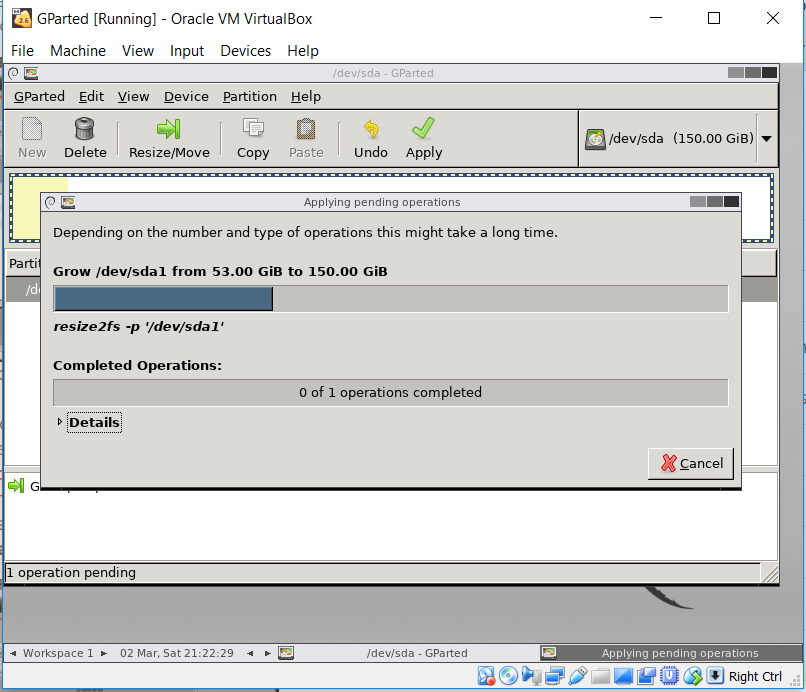 My Public Notepad: Resizing Ubuntu image in VirtualBox