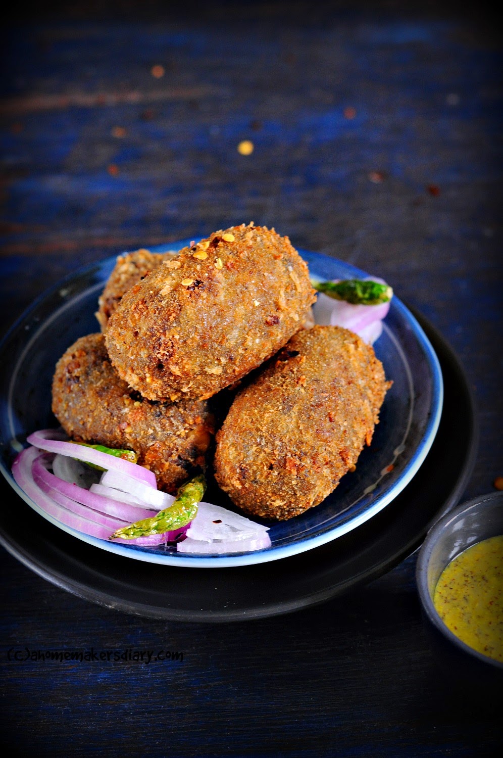 Mochar Chop (Banana Flower Patty, no onion-garlic) - A Homemaker's Diary