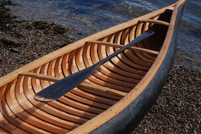 Paddle Making (and other canoe stuff): Luke McNair's Wabanaki Style Canoe