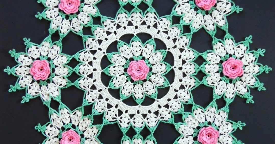 BellaCrochet: Rose Garden Centerpiece: A Free Crochet Pattern For You
