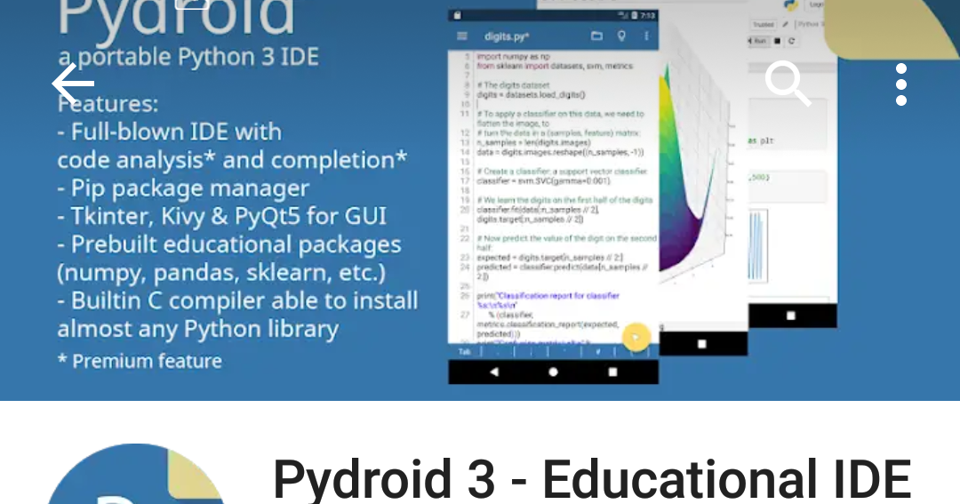 一個地球人在臺北: Android 手機上的 Python IDE: Pydroid 3