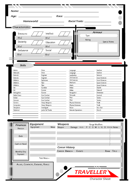 Traveller Character Sheet - Jade Gaming News