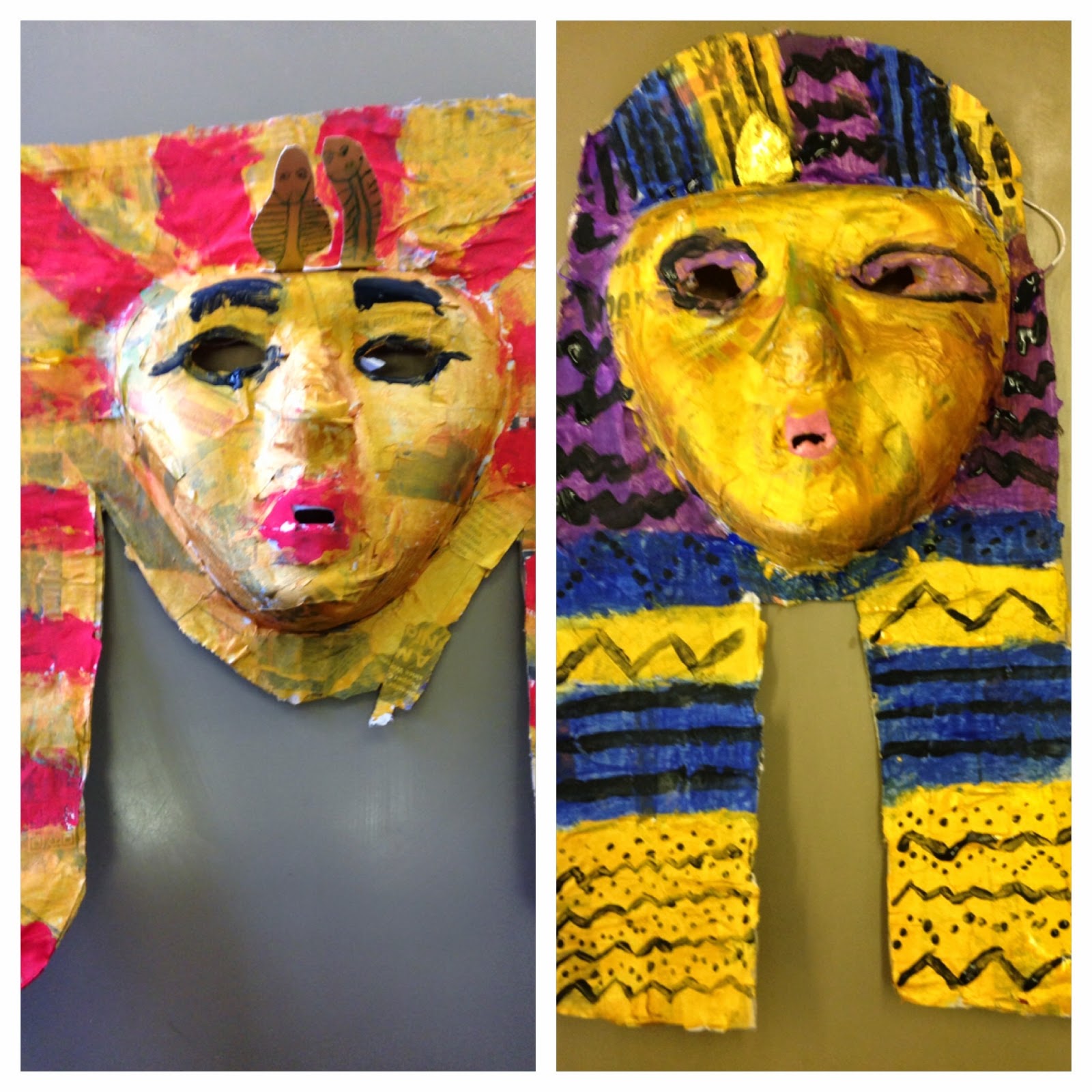The Empty Oxo Box: Pharaoh masks....
