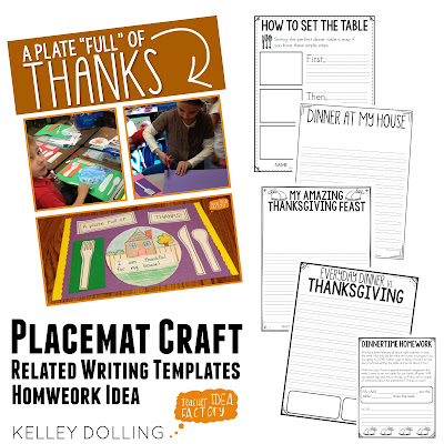 A PLATE FULL OF THANKS - CRAFTIVITY - Teacher Idea Factory