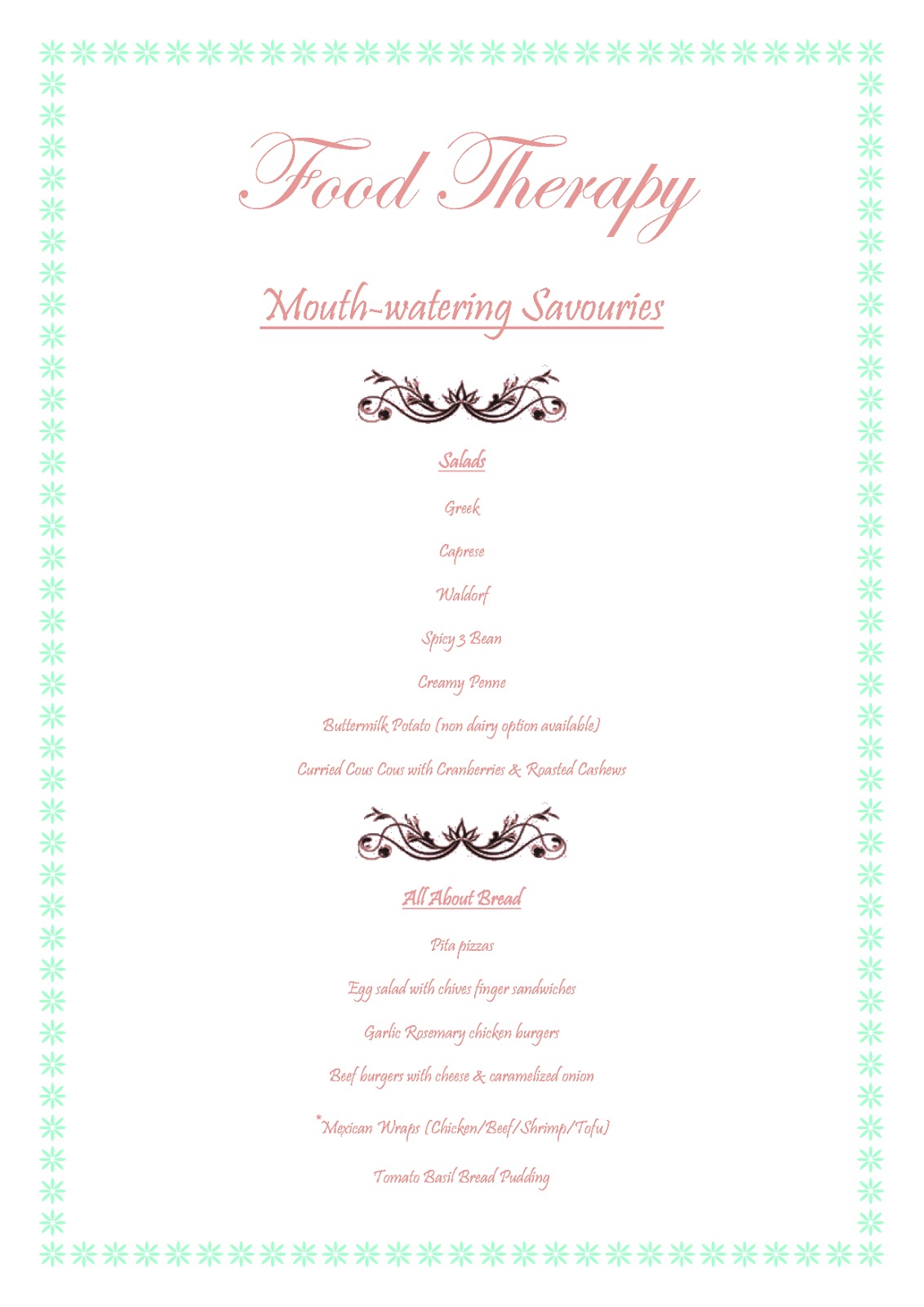 Sweet & Savoury Treats by Food Therapy | Welcome to Super Mommies ...