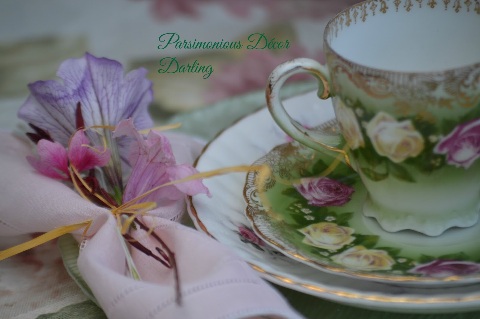 Parsimonious Décor Darling: Set Your Table With Flair--Taking Tea for ...