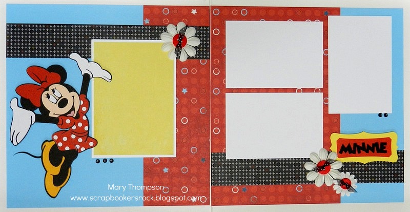 Scrapbookers Rock: Minnie Mouse Layout