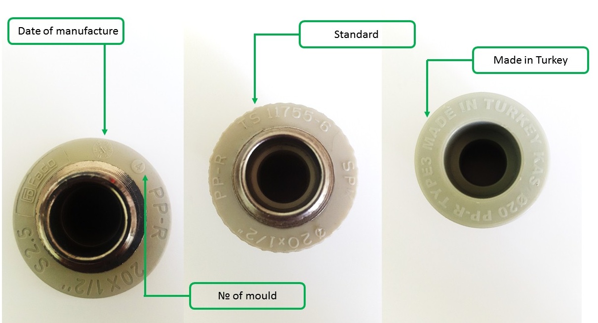 Exploring marked PPR fittings