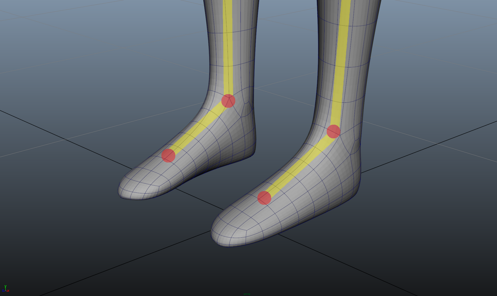 animation collaboration: preliminary views and joint placement