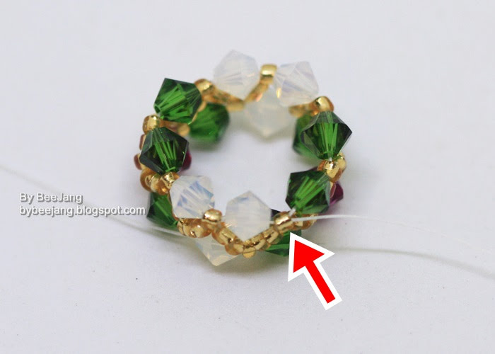 Tutorial : Tubular Netting Stitch with Crystals