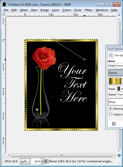 Gimp Tips: How to Add A Gold Border to an Image | Digital Art/ Graphic ...