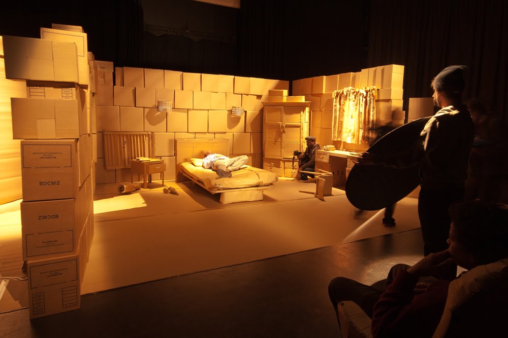 Mark O'Brien: The finished cardboard set.