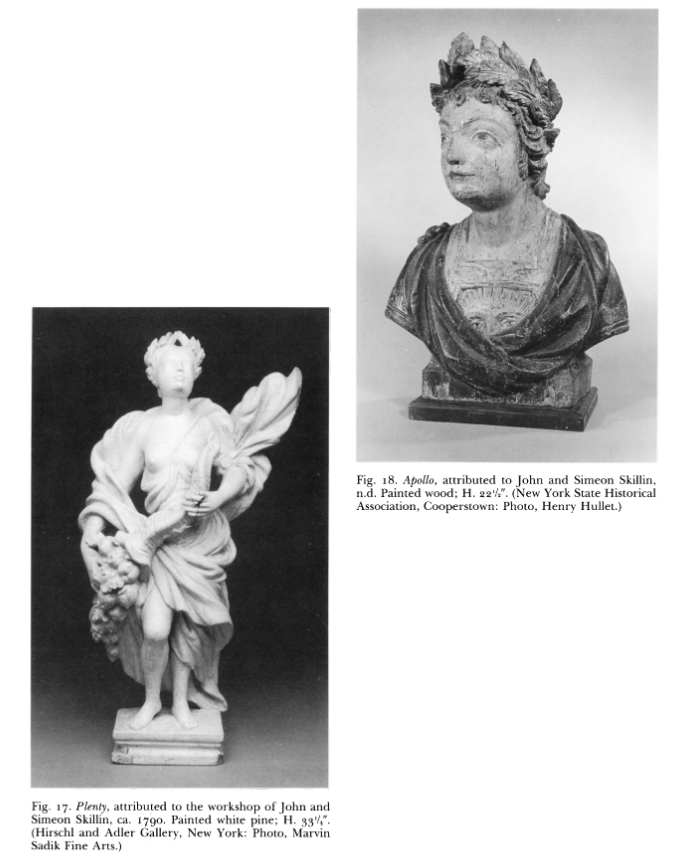 English 18th Century Portrait Sculpture: The Skillin Family of Carvers ...