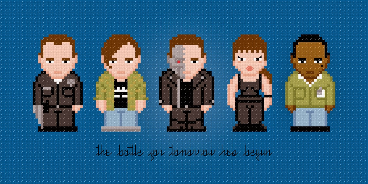 Cross-Stitch Patterns from PixelPower: Terminator 2 - Cross Stitch PDF ...