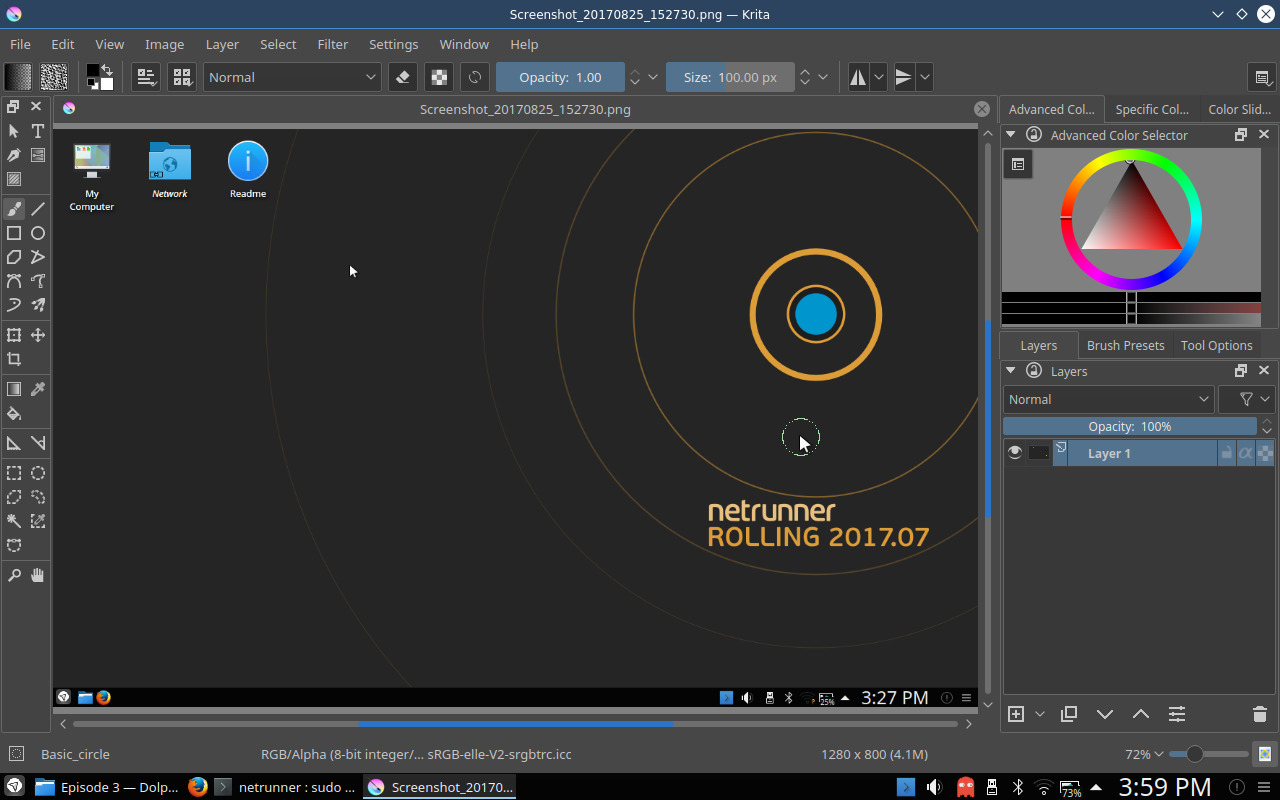 Netrunner Rolling 2017.07 Plasma screenshots - DistroScreens