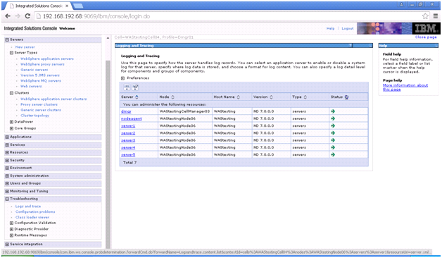 IBM WebSphere Application Server Administration: Enable Trace during ... IBM WebSphere Application Server Administration: Enable Trace during ...
