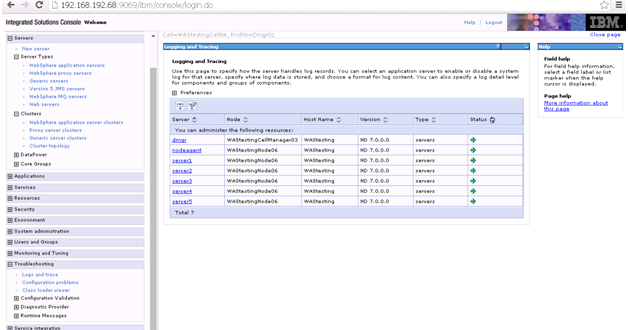 IBM WebSphere Application Server Administration: Enable Trace during ...