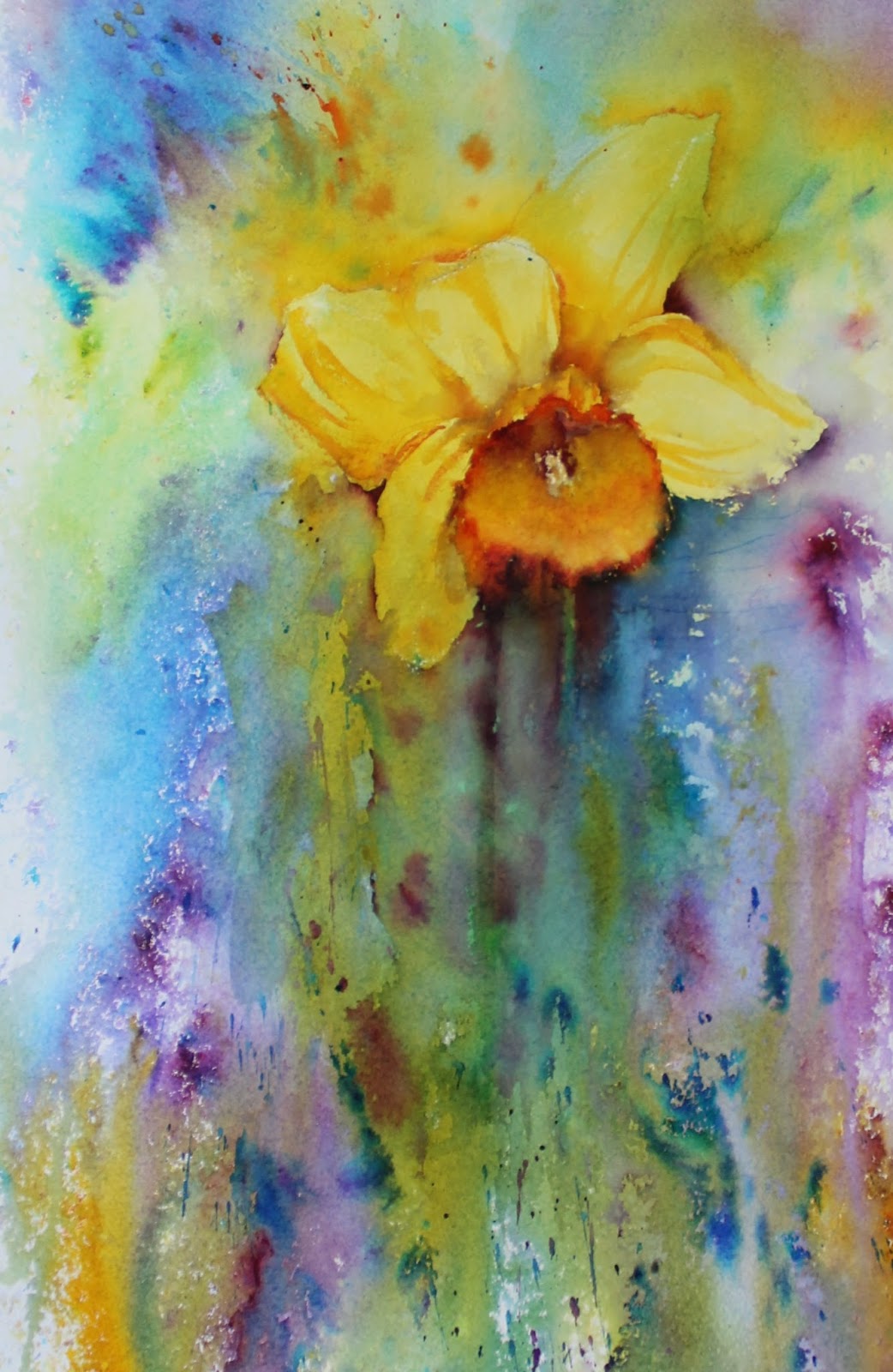 Art by Judith Farnworth: Brusho Playtime