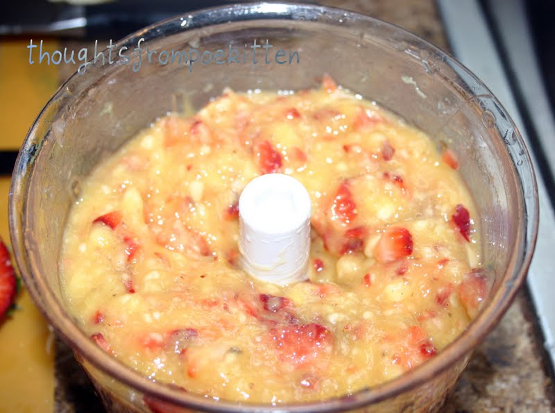 Many Waters: Mango Banana Strawberry Chocolate Chip Bread