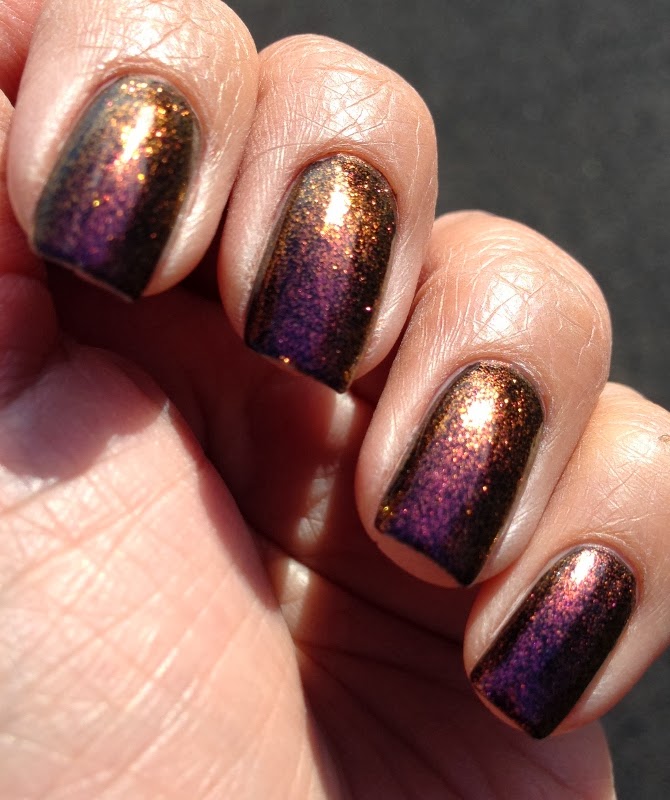 The Made Up Maiden: Stella Nails - Lambrusco, Apollo and Silver Rainbow.