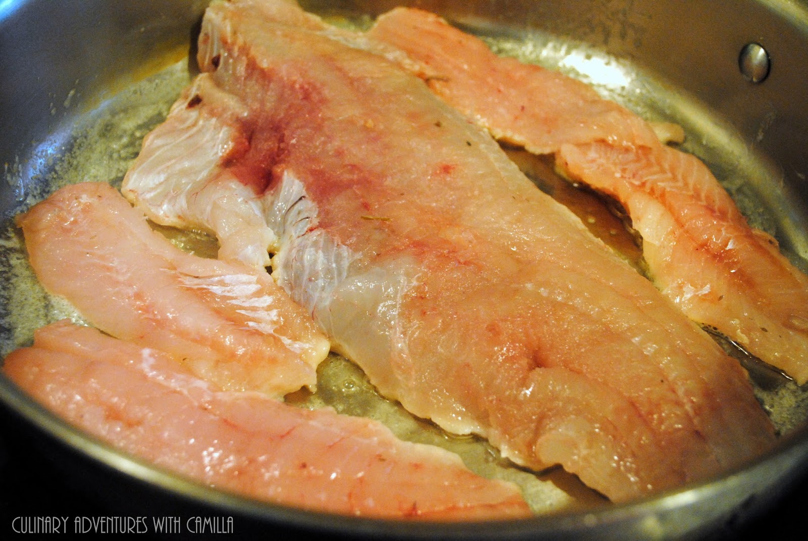 (Belated) Birthday Braised Lingcod with Baby Potatoes, Fennel, and Saffron