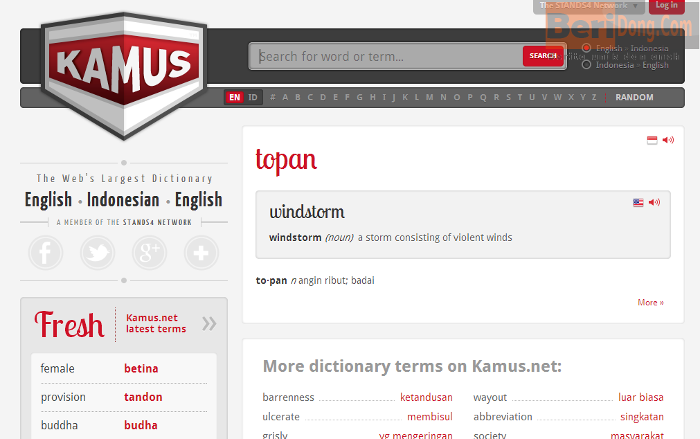 The Best TIK : Kamus Online Inggris-Indonesia Terbaik
