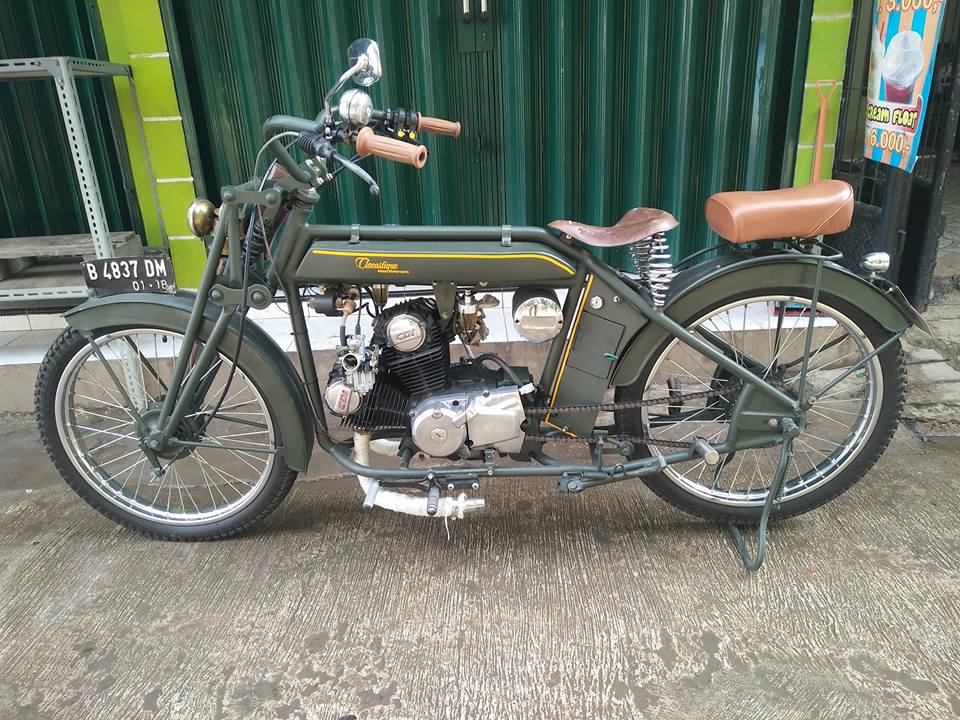 Honda gl 100 L Twin Engine Roundtank | Dunia Modifikasi Motor Terbaru