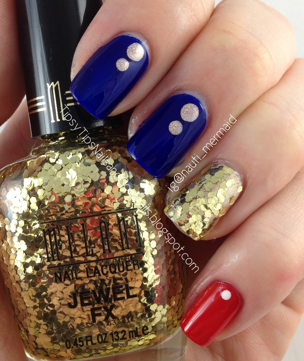 Nauti Nails: Nail Art! Nauti[cal] Nails & Autism Awareness Mani