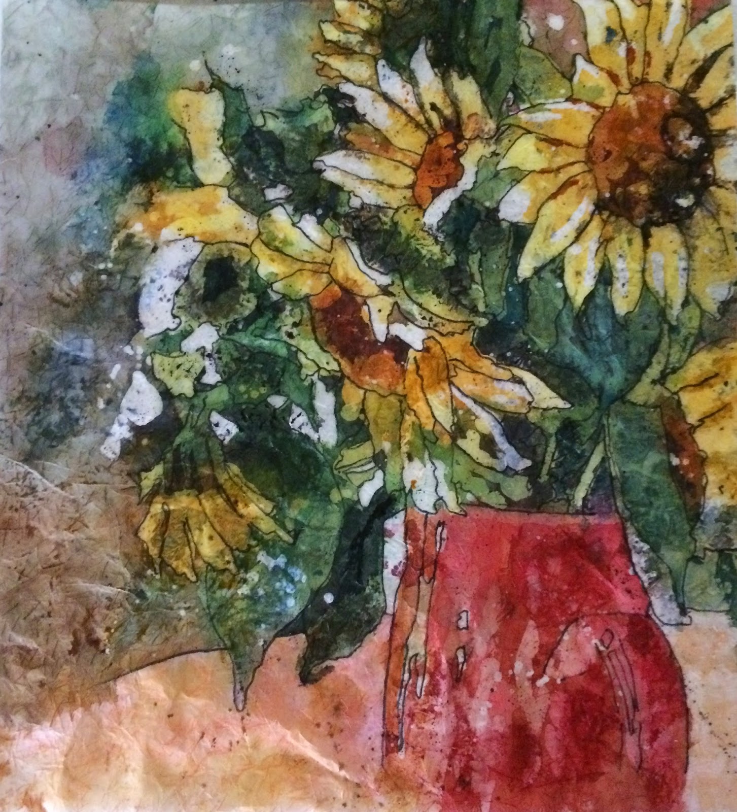 All Things Quilty and Artsy: Watercolor Batiks on Rice Paper