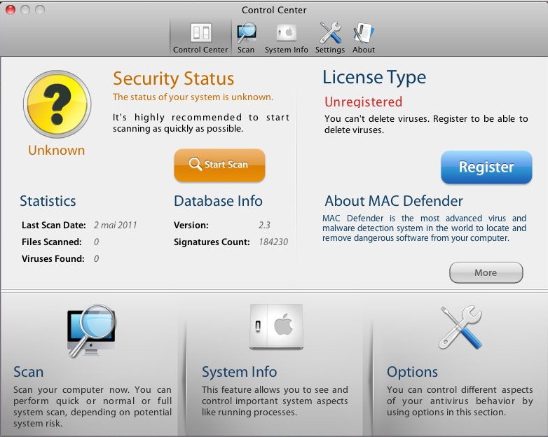 Seguridad Apple: MacDefender: Rogue AV para Mac OS X distribuido por ...