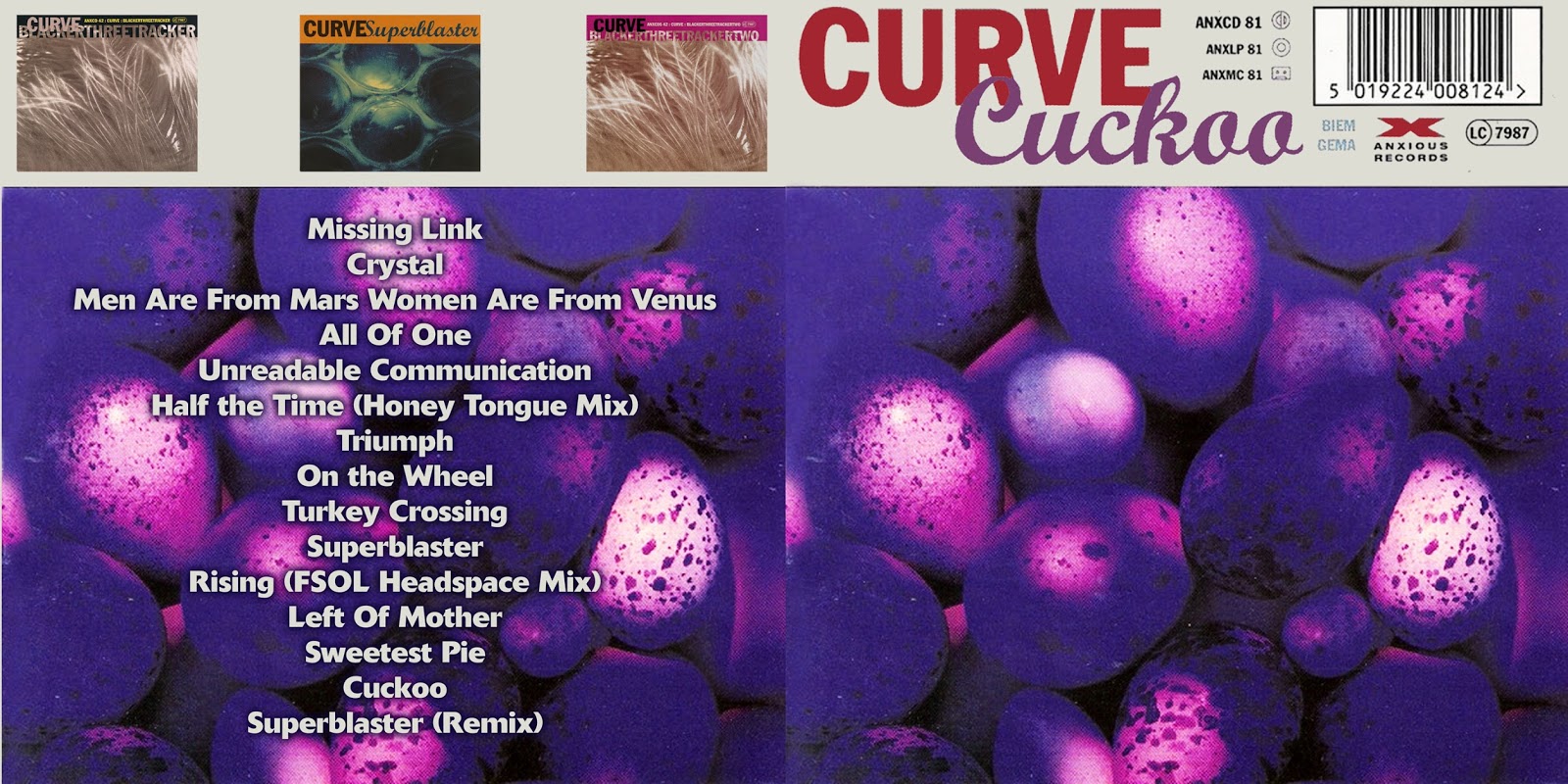 All the Air In My Lungs: Curve - Cuckoo - 1993