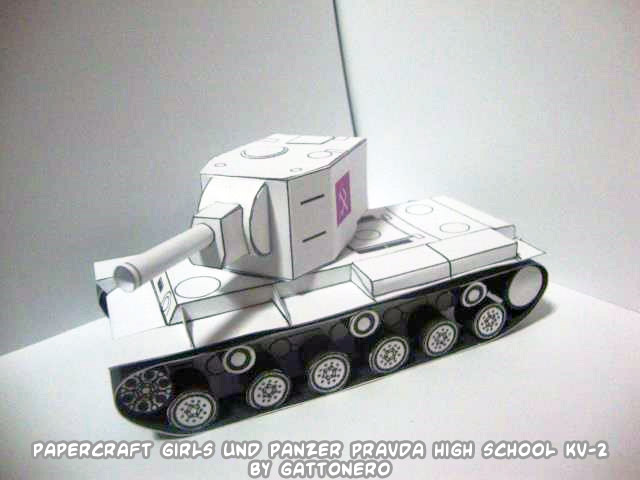 Ninjatoes' papercraft weblog: Papercraft Girls und Panzer Pravda High ...