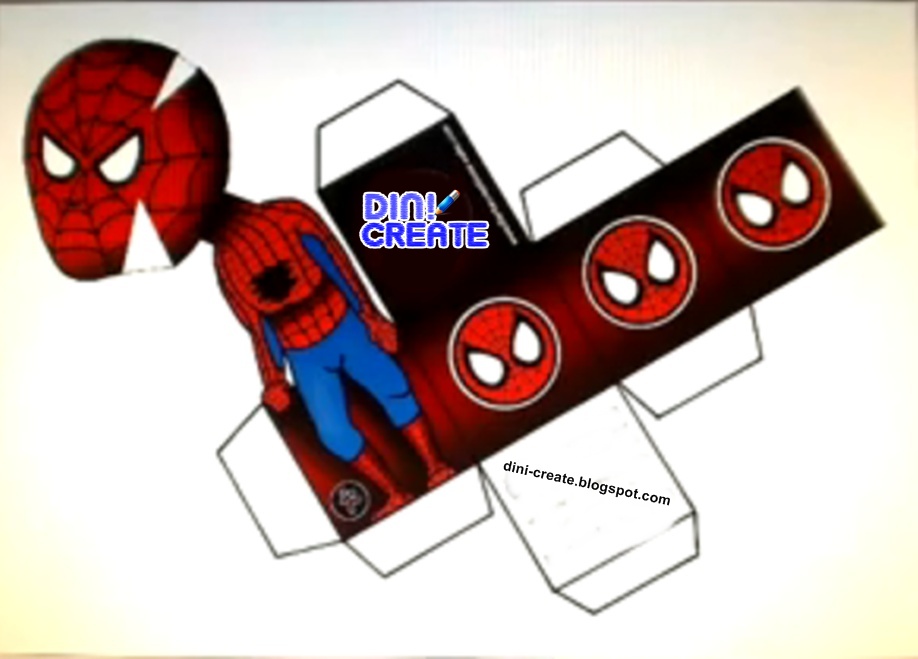 dini create:::..: papel 3d Spider Man