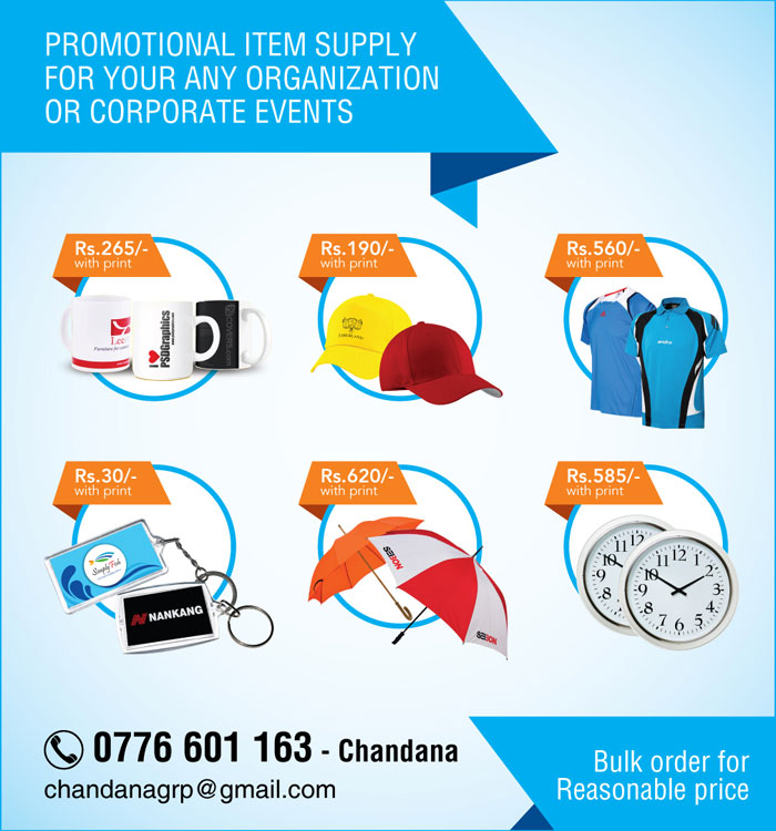 Promotional item supply for your any organization or corporate events ...