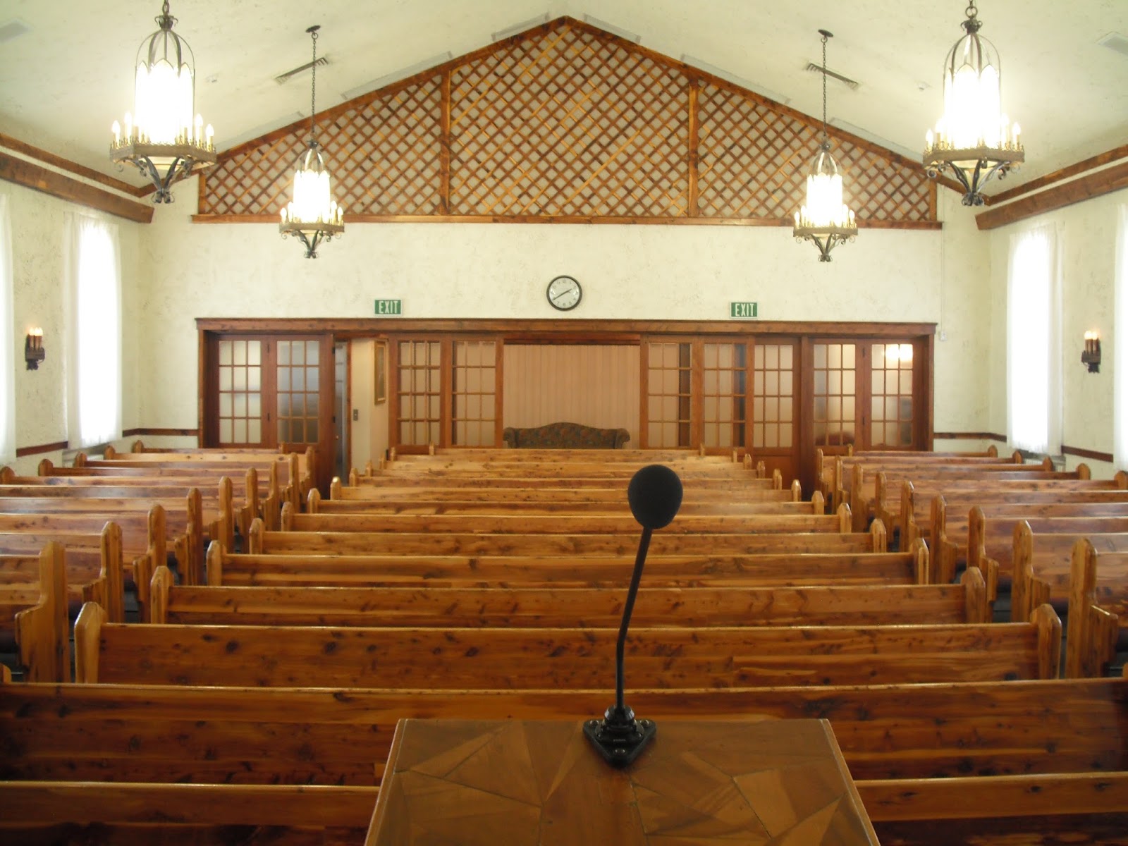 Historic LDS Architecture: Cedar City First Ward: Chapel Interior