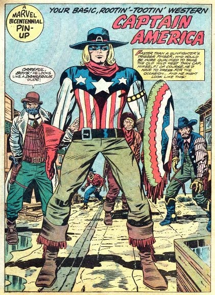 Western Comics Adventures: Captain America in the Old West