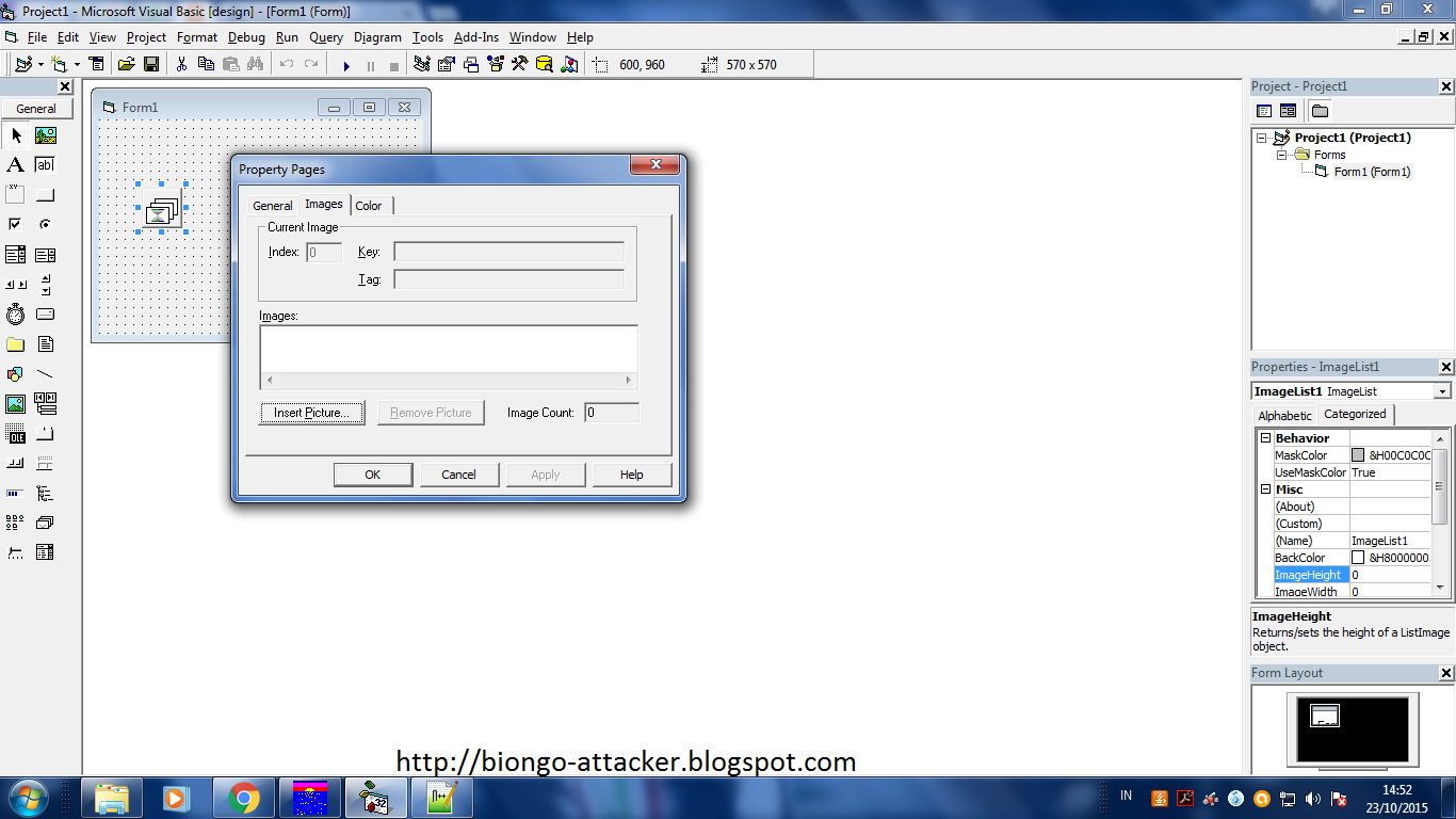Membuat Menu ToolBar pada Visual Basic 6.0 - Biongo Attacker