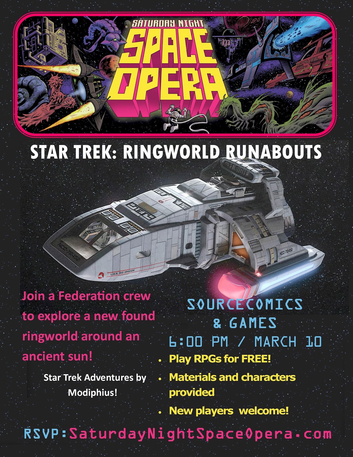 Saturday Night Space Opera!: MARCH SNSO: Star Trek - Ringworld Runabout!