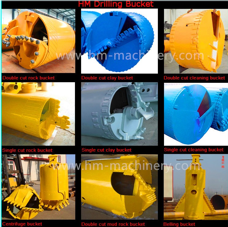 Hunan HM Machinery Co.,Ltd.: Single Cut Soil Drilling Bucket For Bauer ...