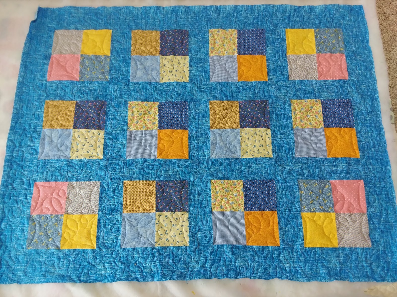 Down To Sew: 4-Patch Baby Quilt