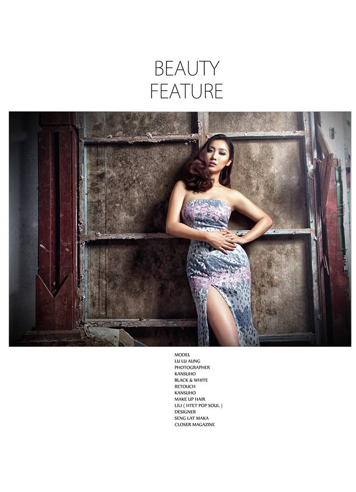 Lu Lu Aung Looks very Glamorous in Designer Dress at Closer Magazine ...