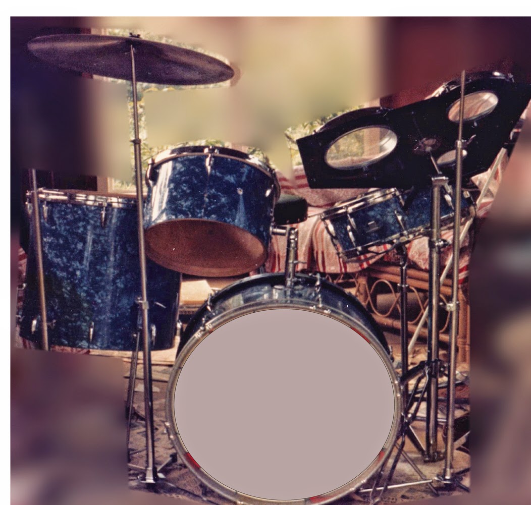 Short Tempus News: View from the back: my drum kits (and some drum ...