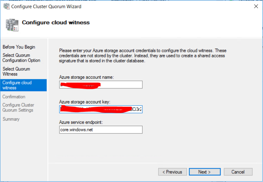 Windows cluster across Azure zones