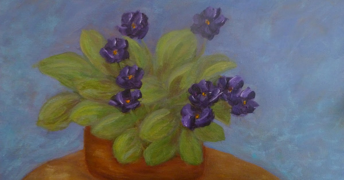 Flower Paintings Violets