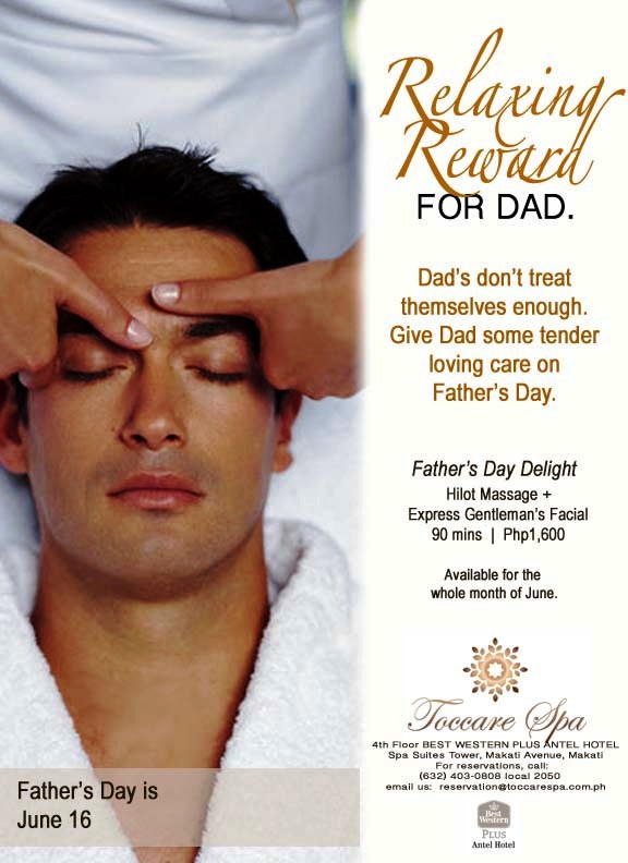 Father's Day Delight at Toccare Spa - Shen's Addiction