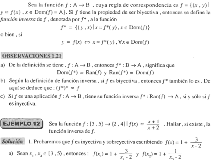 FUNCION INVERSA EJEMPLOS Y EJERCICIOS RESUELTOS PDF