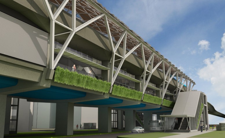 Jurong Region Line Construction: Station renders